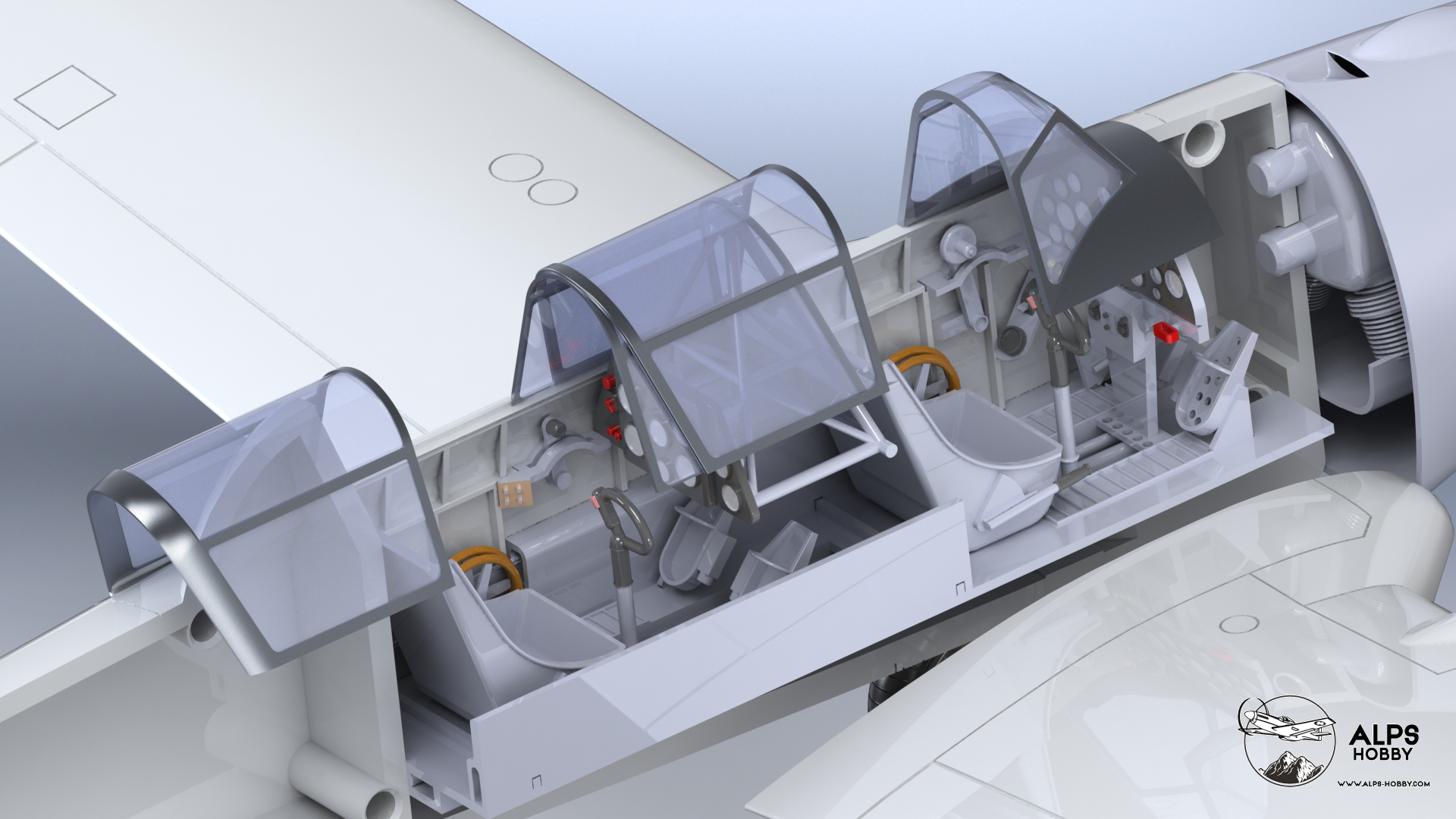 First project unveiled: Pilatus P2 in 1/48 – Alps Hobby – scale models