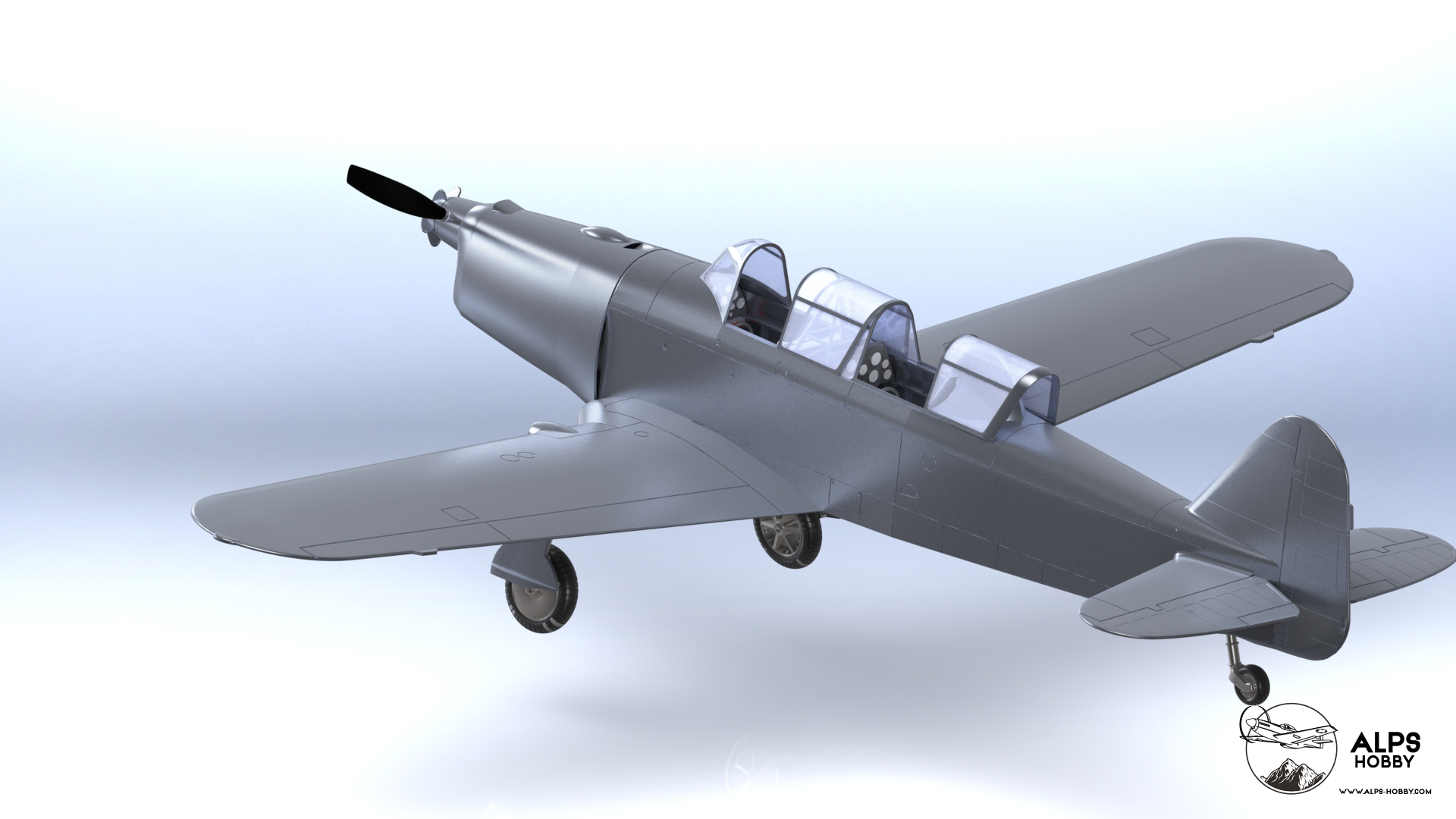 First project unveiled: Pilatus P2 in 1/48 – Alps Hobby – scale models
